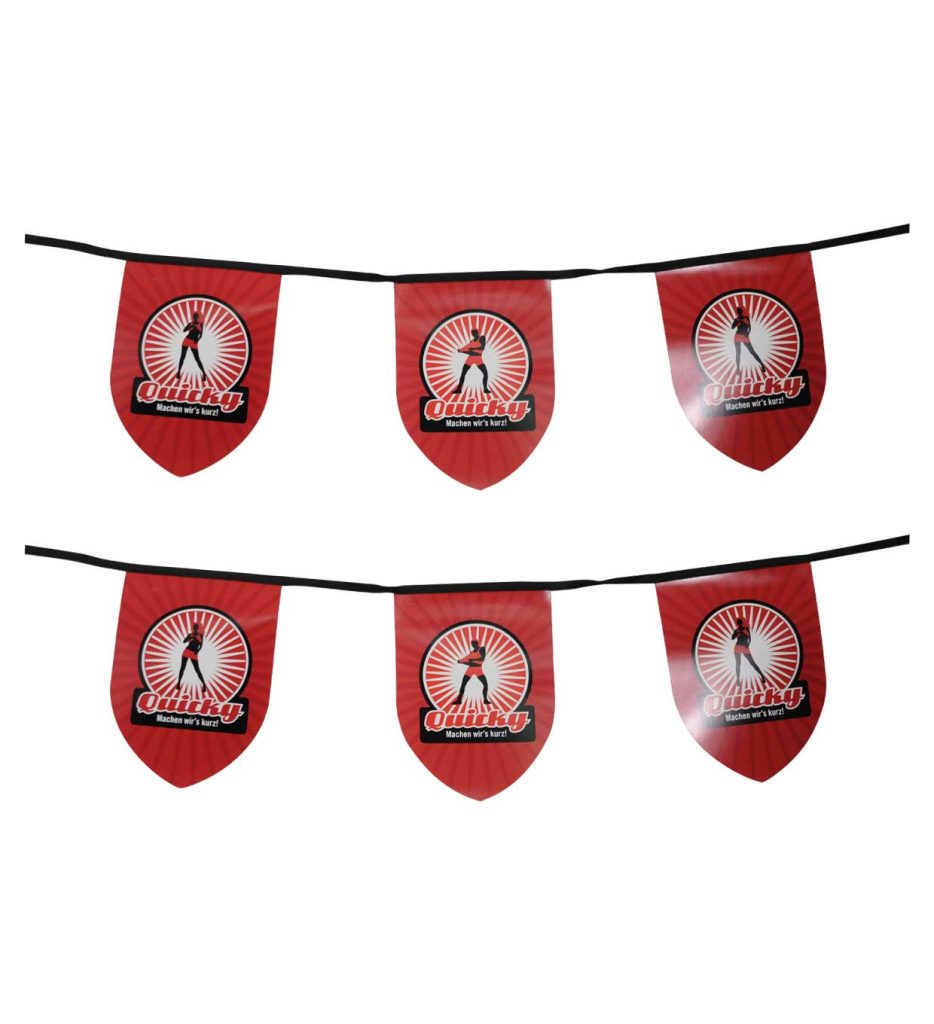 Coated paper pennant banner for quicky – Custom pennant banner Factory