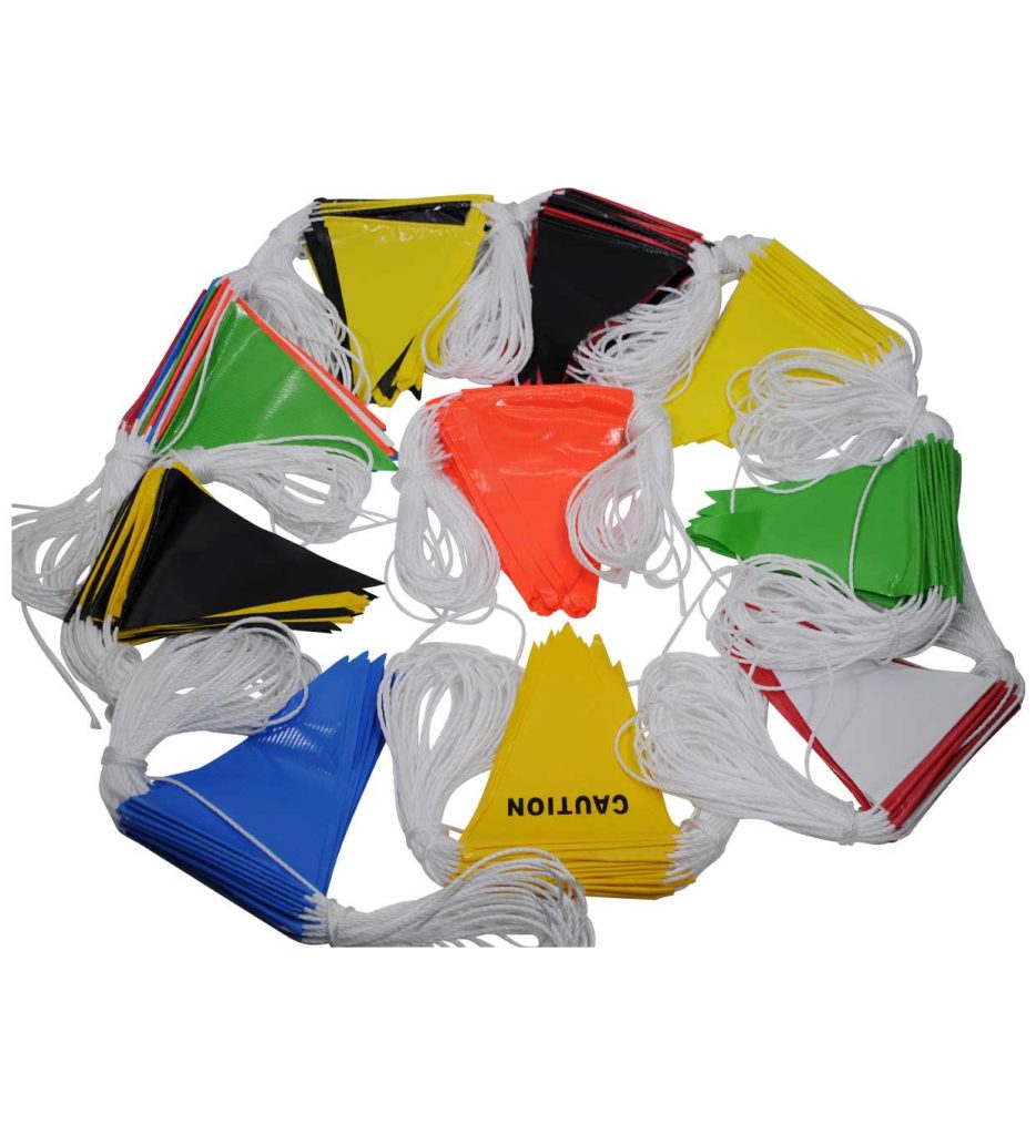 black and red mixed safety pennant banner – Custom pennant banner Factory